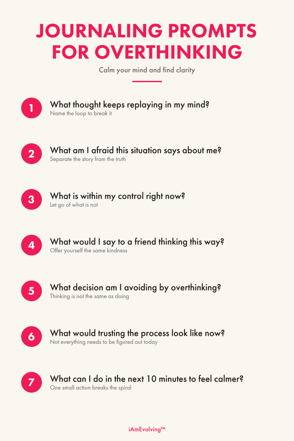 Journaling Prompts for Overthinking: 25 to Calm Your Mind